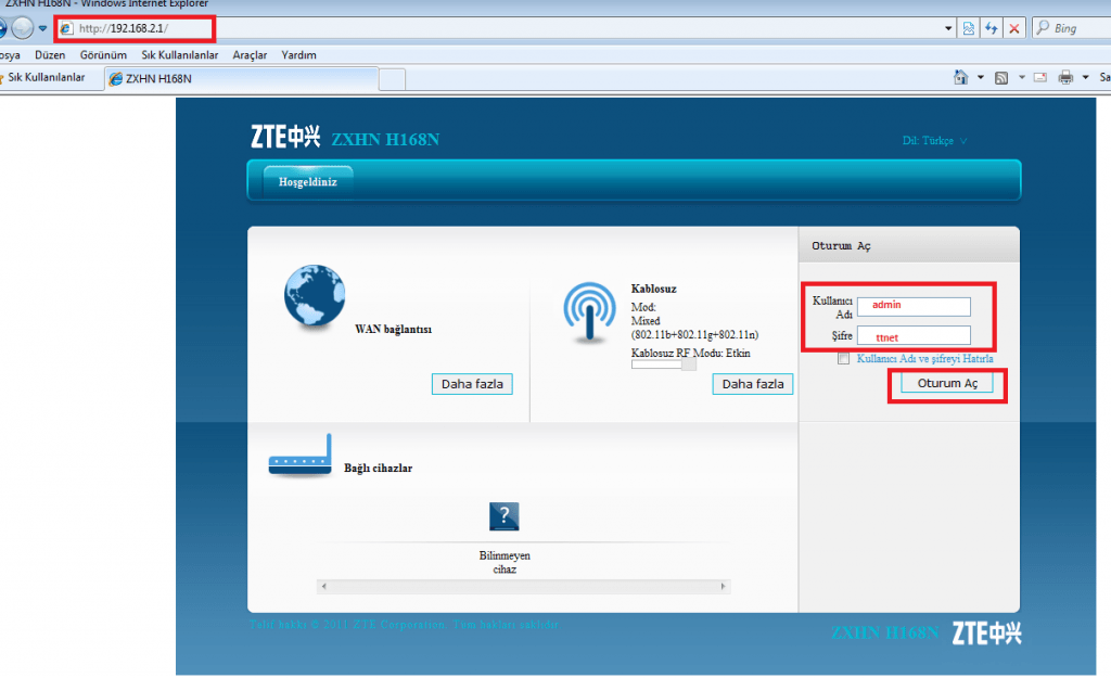 ZTE ZXHN H168N' Modemde Kablosuz MAC Filtreleme (Resimli Anlatım)
