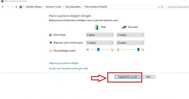 Dizüstü Bilgisayarlarda Ekran Kapanma Ayarı (Resimli Anlatım)