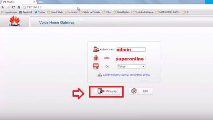 Huawei HG253s' Modem Kurulumu ve Kablosuz Ayarlar (Resimli Anlatım)
