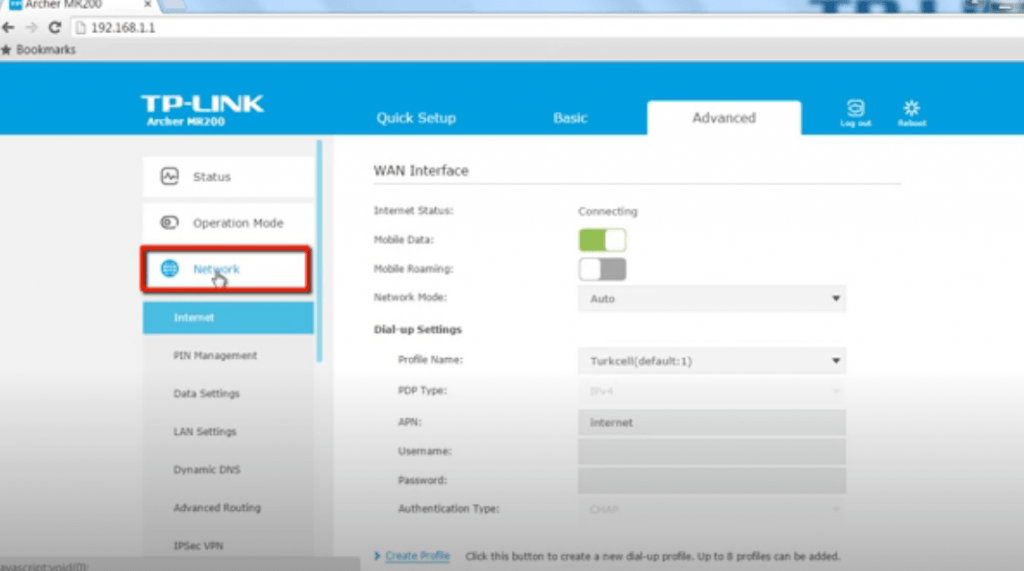 TP-LİNK AC750 4G LTE Router Statik IP Kurulumu