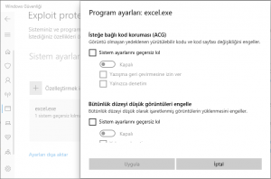 Windows Defender Exploit Protection Nasıl Etkinleştirilir
