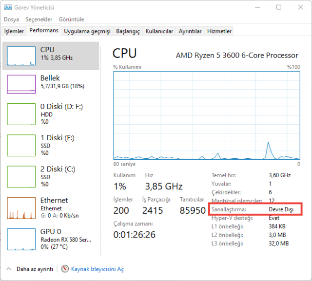 Windows 11 Home Hyper-V Kurulumu