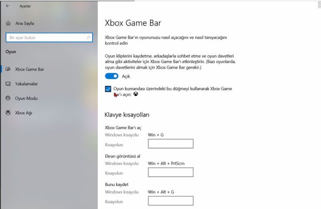 Windows Oyun Açılırken Ms-Gaming Overlay Hatası