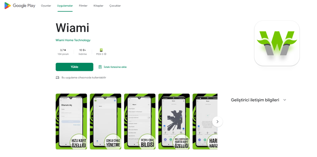 Wiami FX7 Robot Süpürge Kurulumu